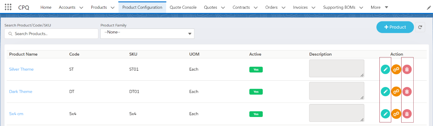 Product Configuration - Support Axolt