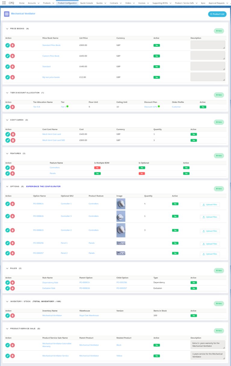 Product Configuration - Support Axolt