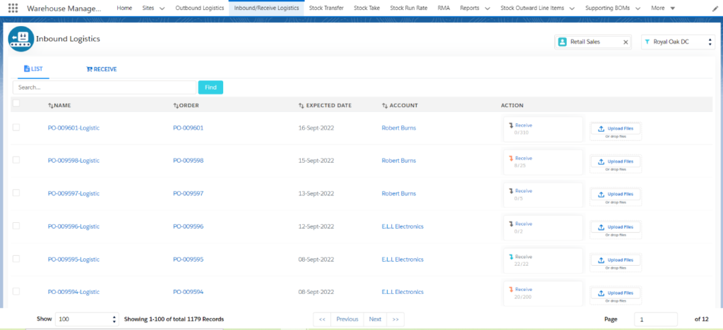 Inbound Logistics – Support Aqxolt